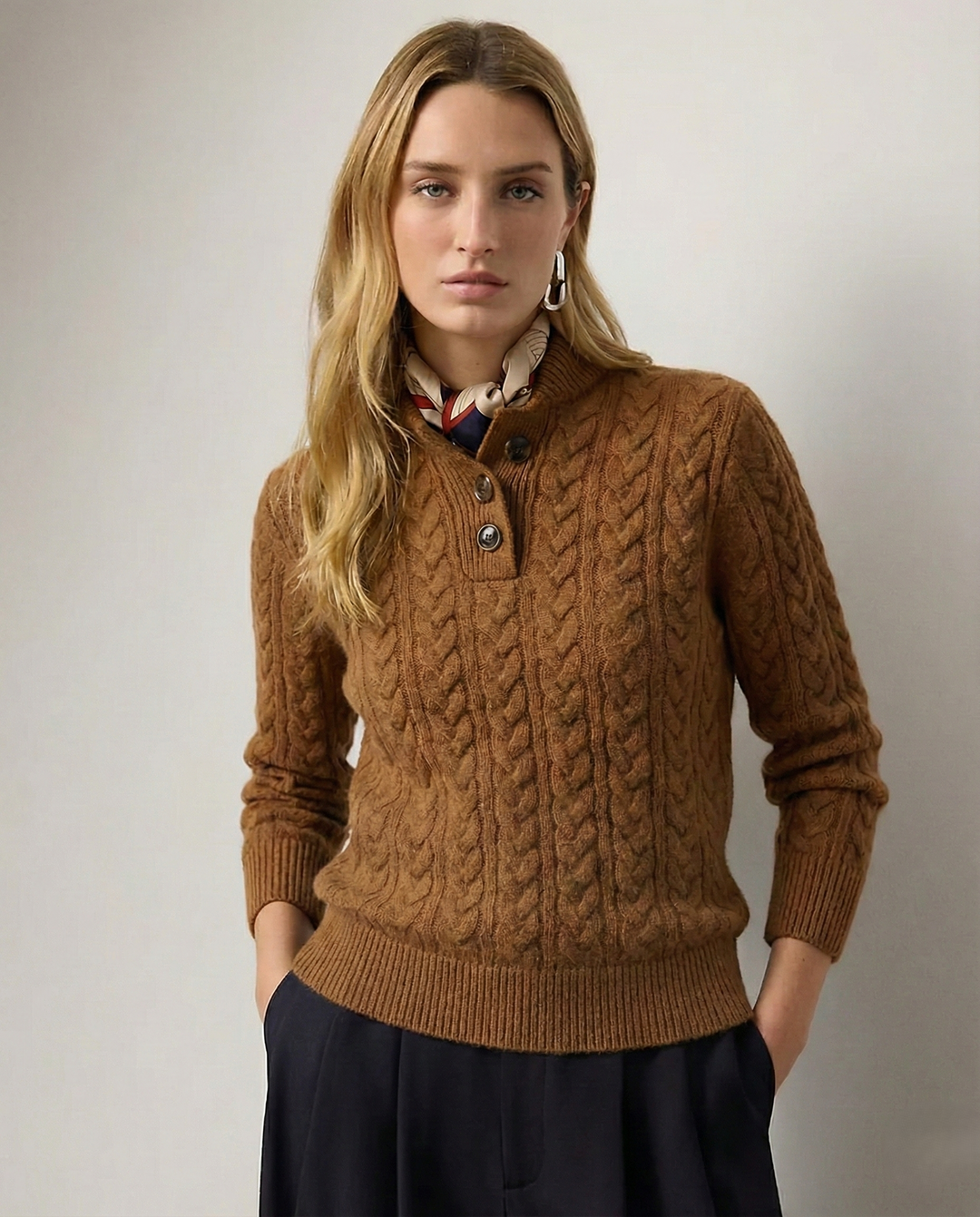 Arden Button-Up Cashmere Sweater – Lacceti