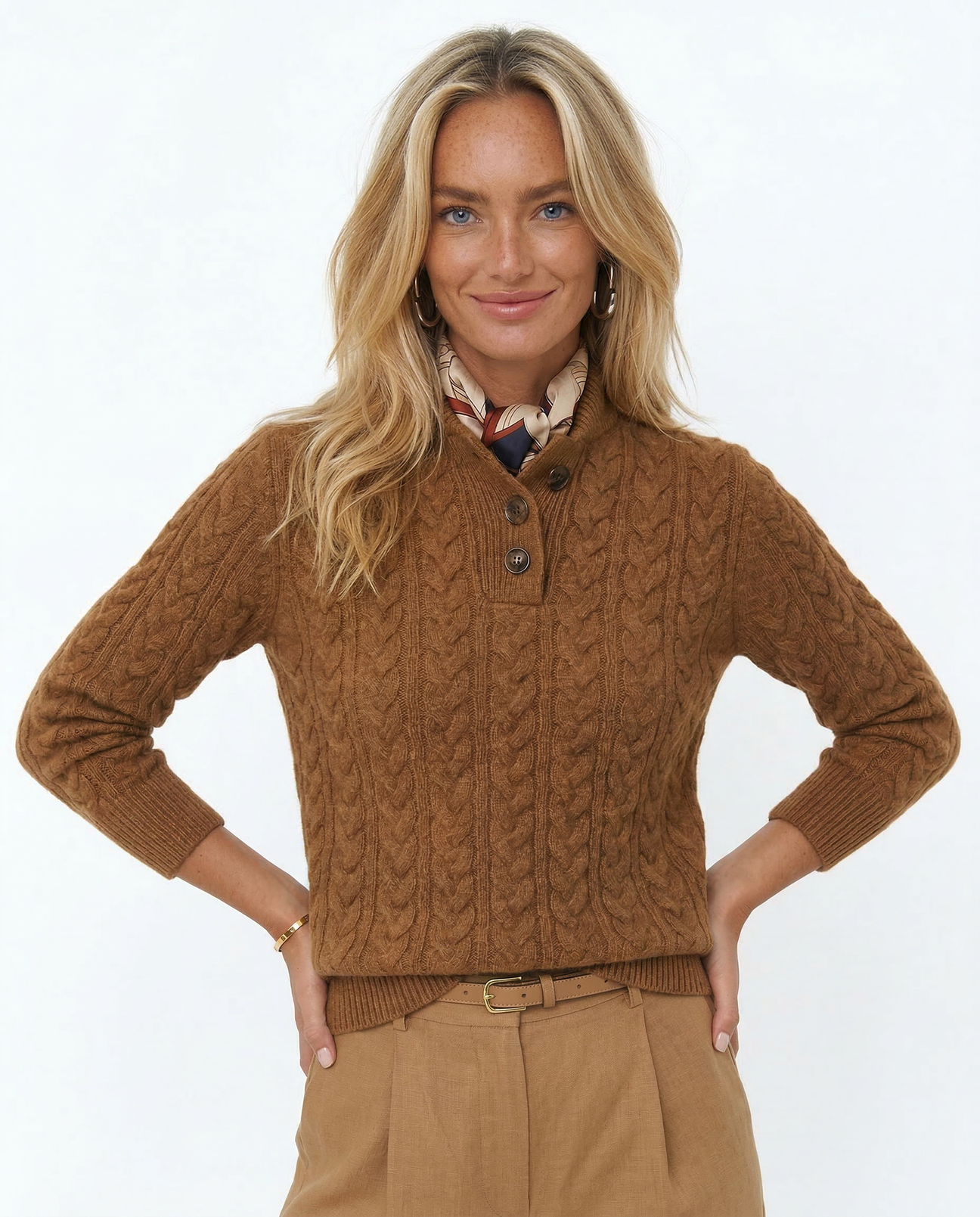 Arden Button-Up Cashmere Sweater – Lacceti