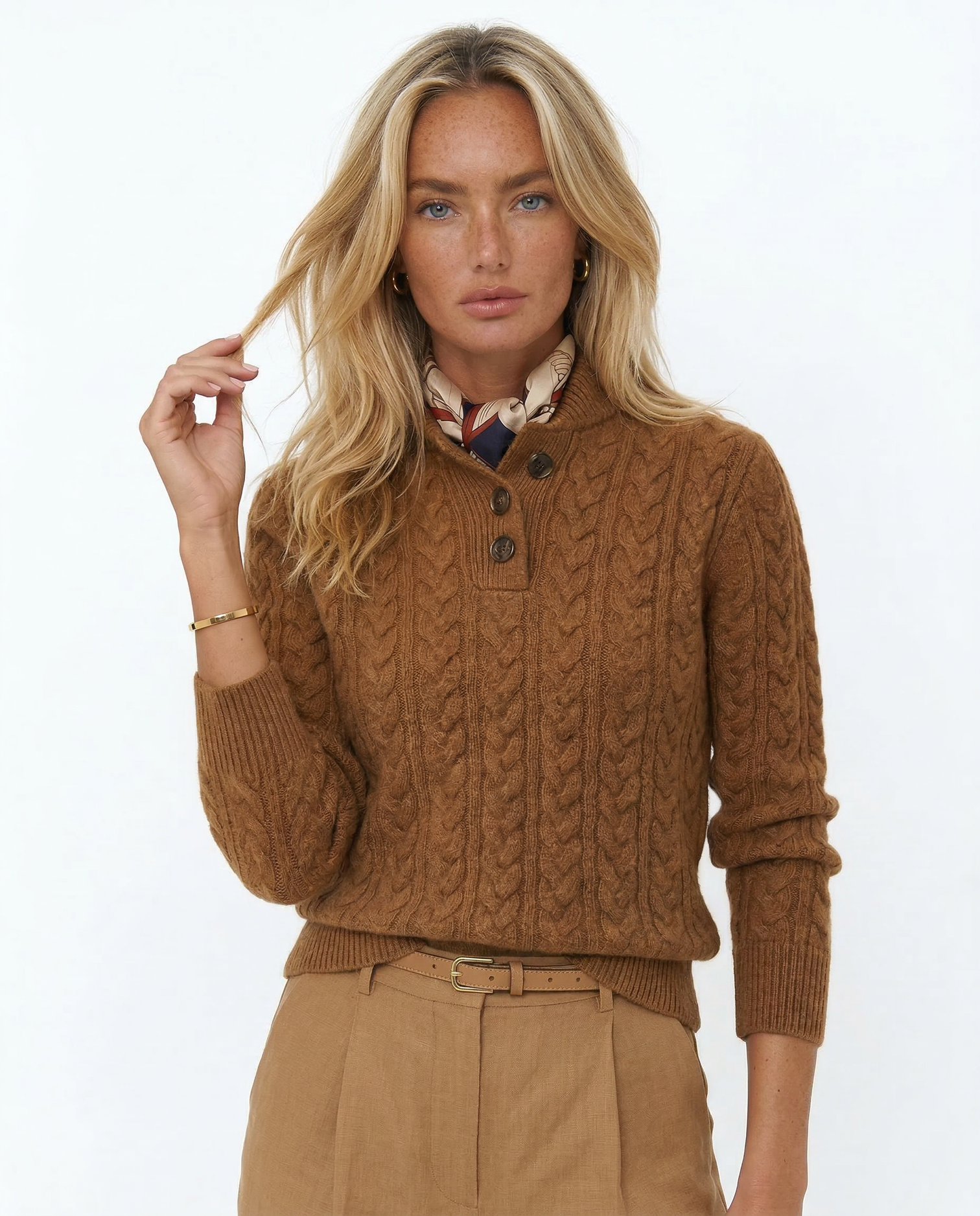 Arden Button-Up Cashmere Sweater – Lacceti